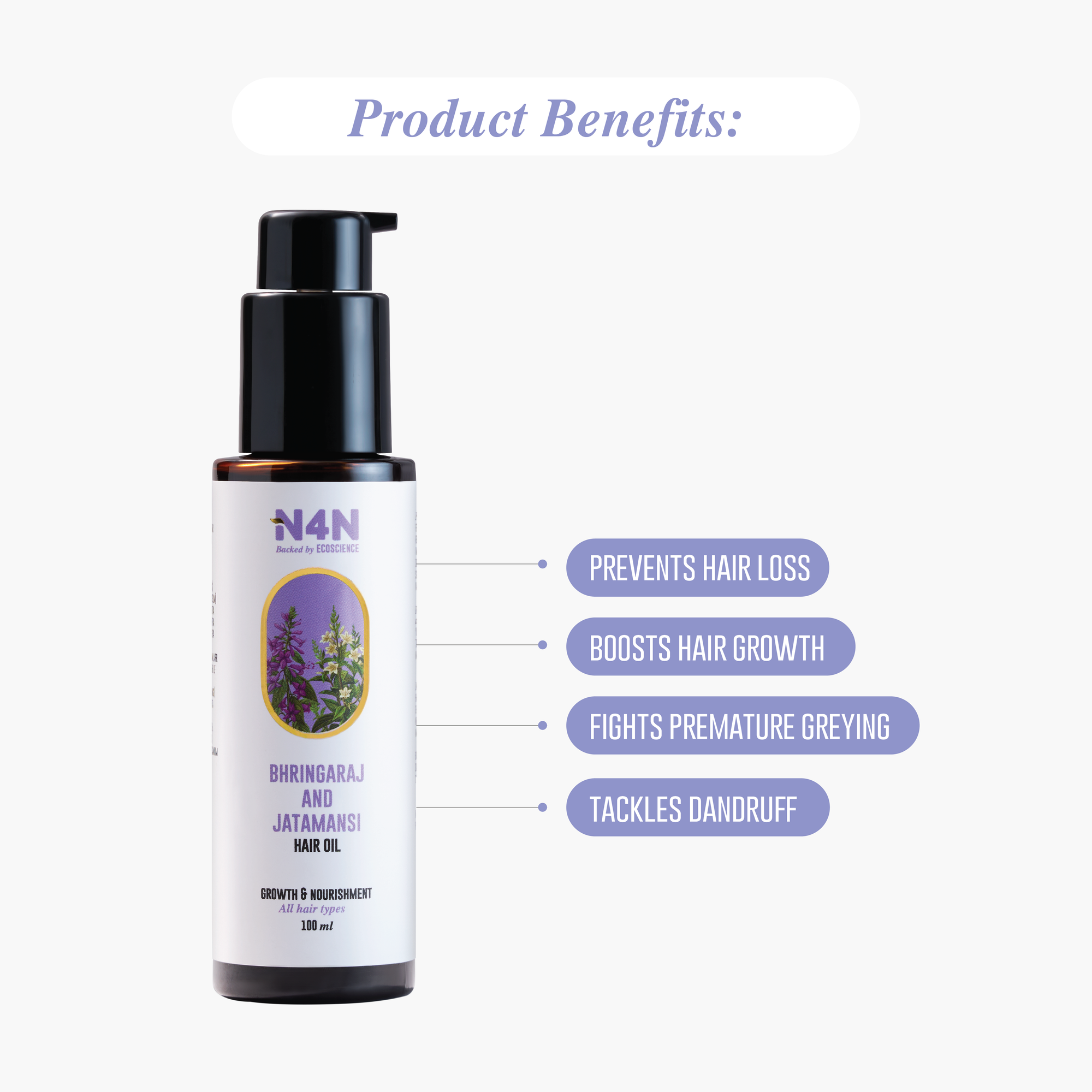 Hair Oil: Buy Organic Hair Growth Oil For Women and Men Online | N4N ...